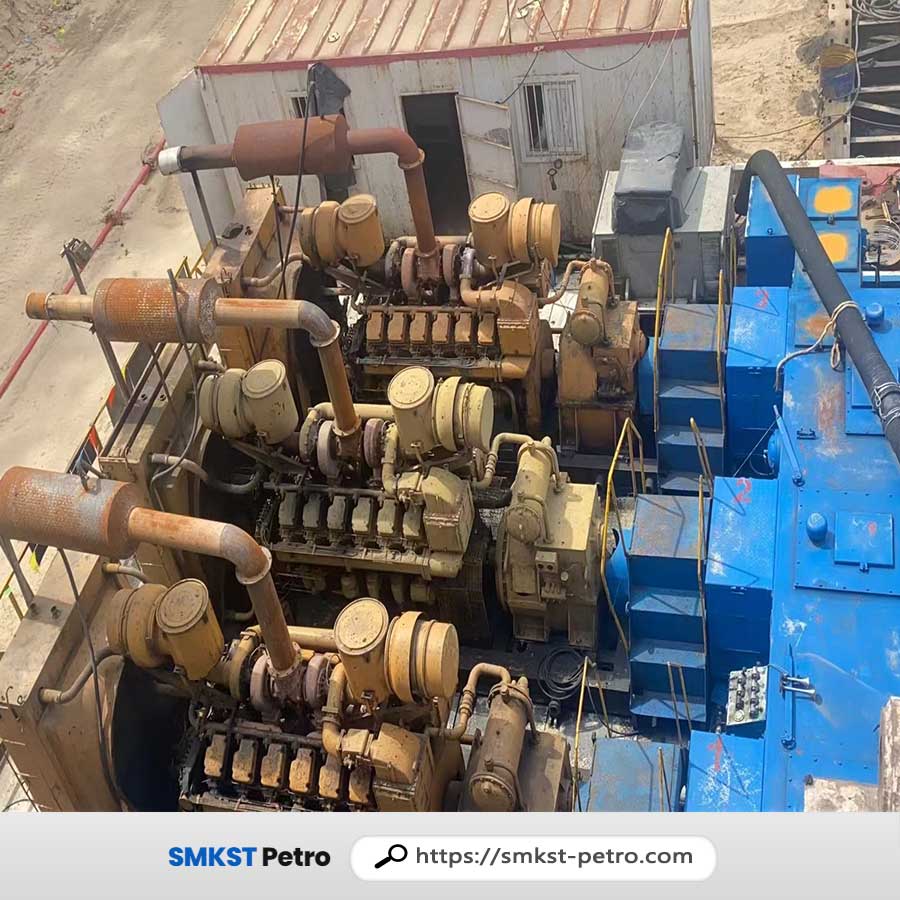 Used 2000HP Semi-Electric Oil Drilling Rig with 5,000 Meters' Pipes ...